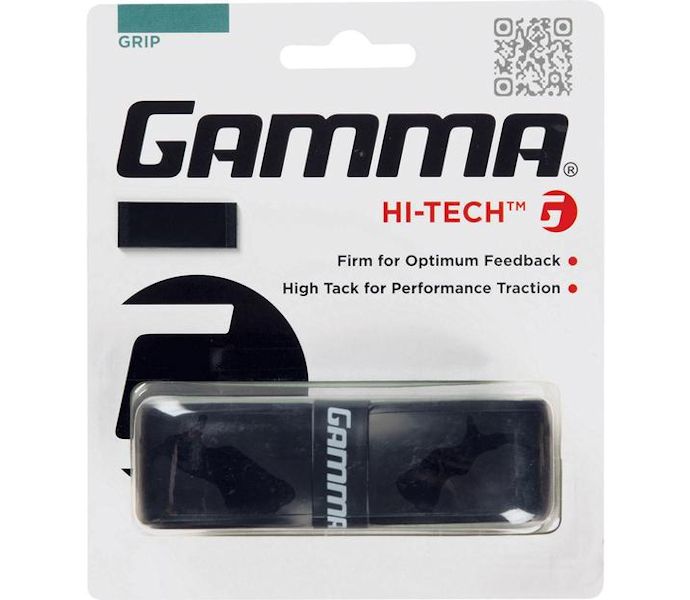 Gamma Hi Tec Grip Black | SquashGalaxy