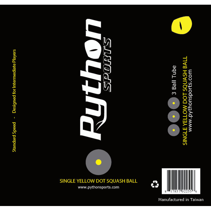 Python SYD Squash Ball Tube | SquashGalaxy